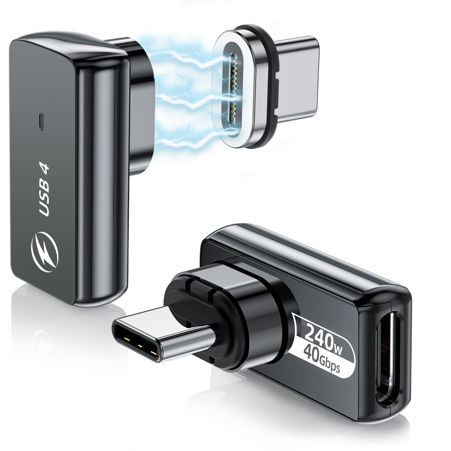 Amazon.com: DuHeSin USB C Magnetic Adapter 240w, (2 Pack) 90 Degree ...