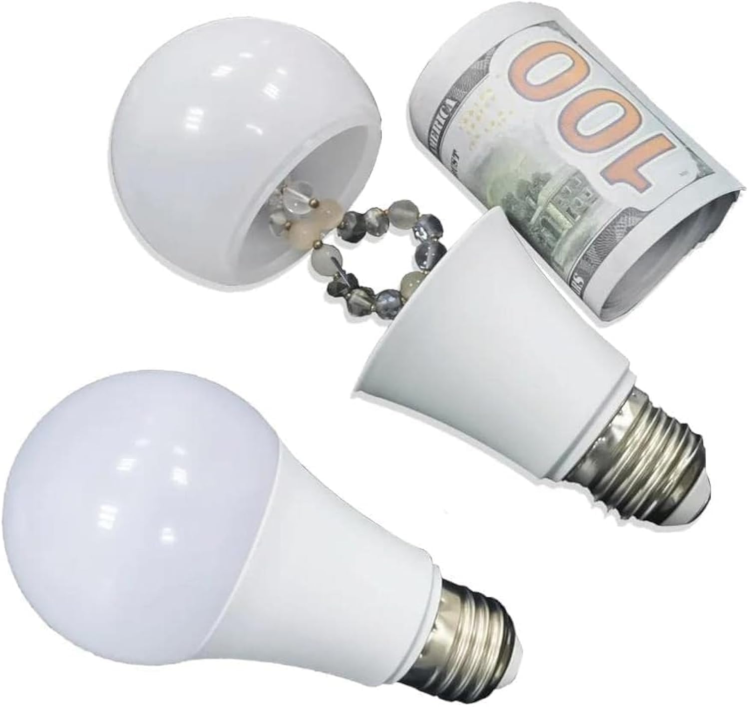 Jinshining White Light Bulb Safe Box Secret Light Bulb, Storage ...
