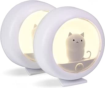 Attivolife Cat Motion Sensor Night Light, Cute Cat Magnetic LED ...