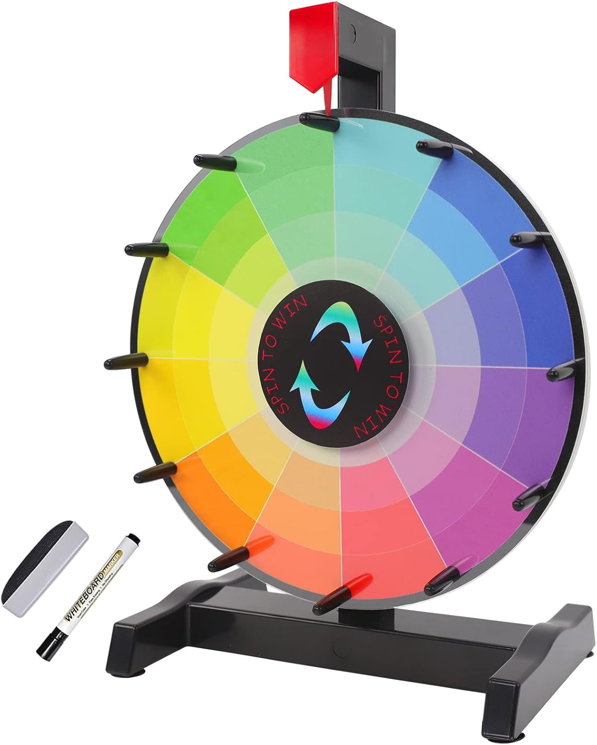Amazon.com: Hooomyai 12" Tabletop Spinning Prize Wheel 12 Slots with ...