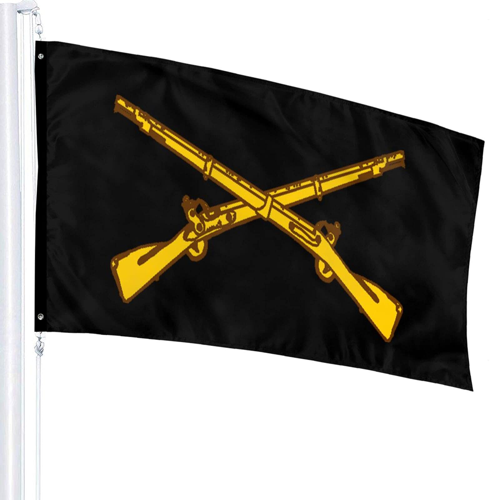 Infantry Branch Cross Rifles Enlisted Infantry With US Insignia