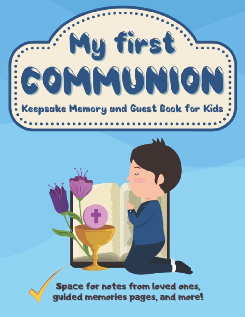Snapklik.com : My First Communion Keepsake Memory And Guest Book For ...