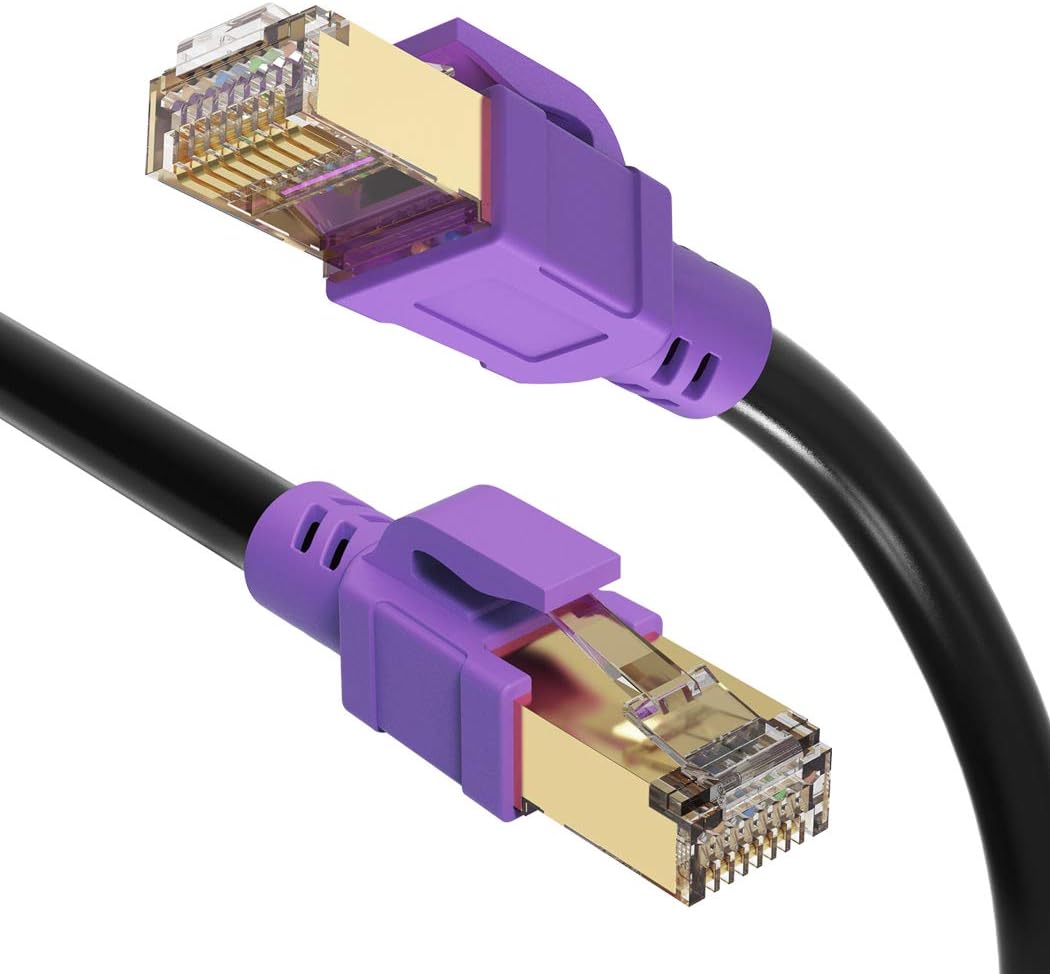 Amazon.com: Cat 8 Ethernet Cable 50 ft, JewMod Ethernet Cable Cat8 ...