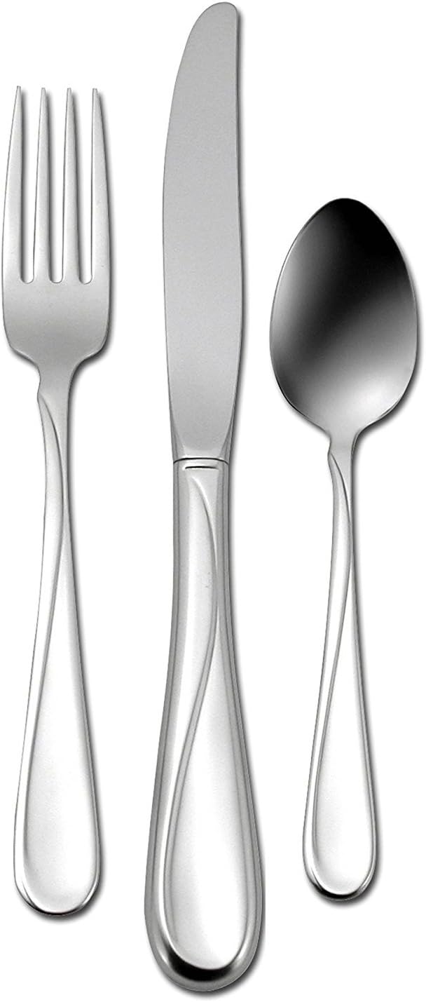 Amazon.com: Oneida Flight 12-Piece Stainless Steel Flatware Set ...