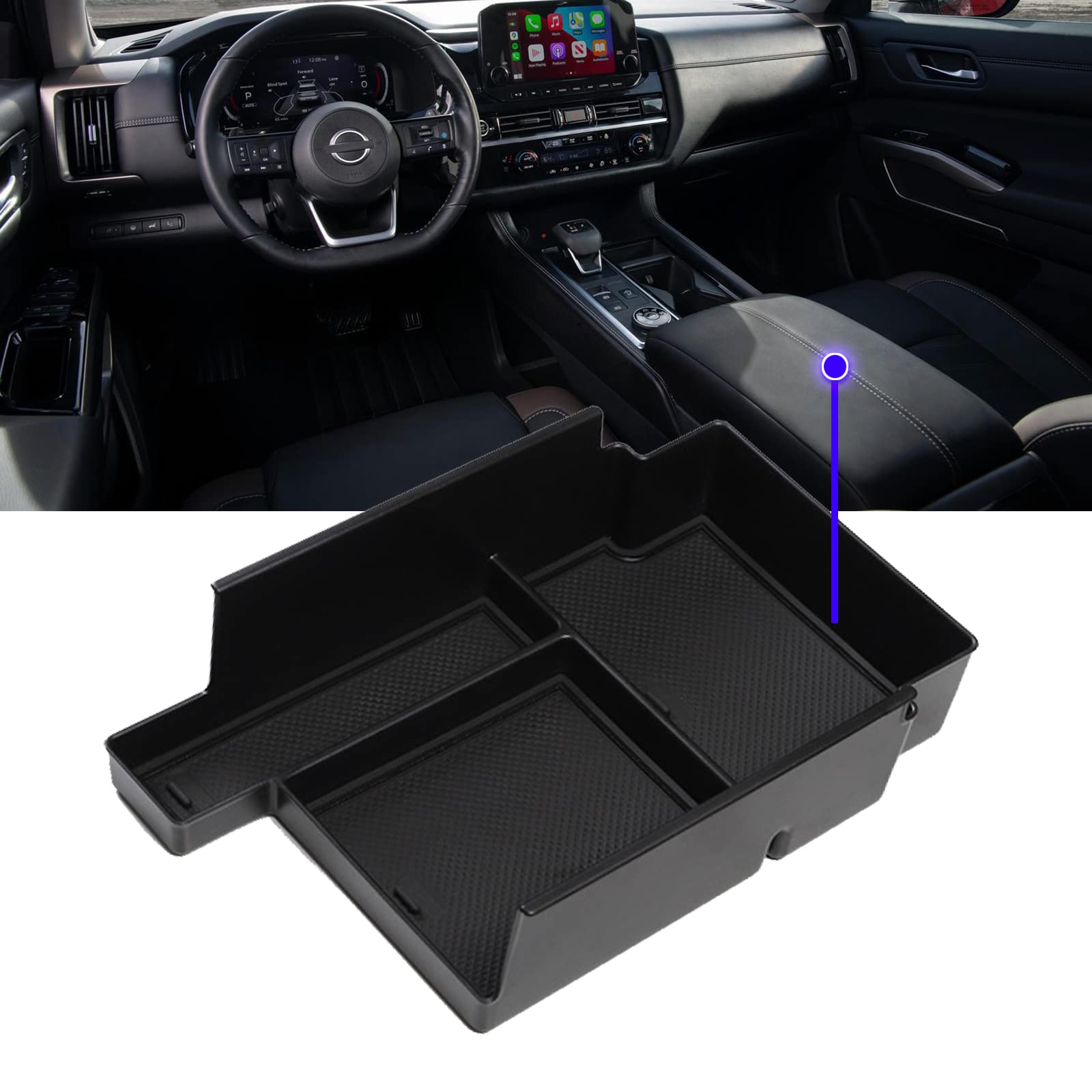 Snapklik.com : 2024 2023 Pathfinder Center Console Organizer Tray For ...