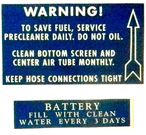 2pc SET FORD 8N & NAA TRACTOR BATTERY COVER DECAL - STICKER - For Years ...