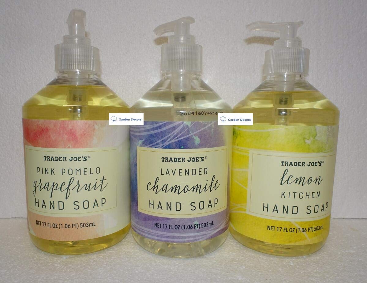 Amazon.com : Bar Soap Trader Joe 3 Flavors of Handwashing Fluid Combo ...