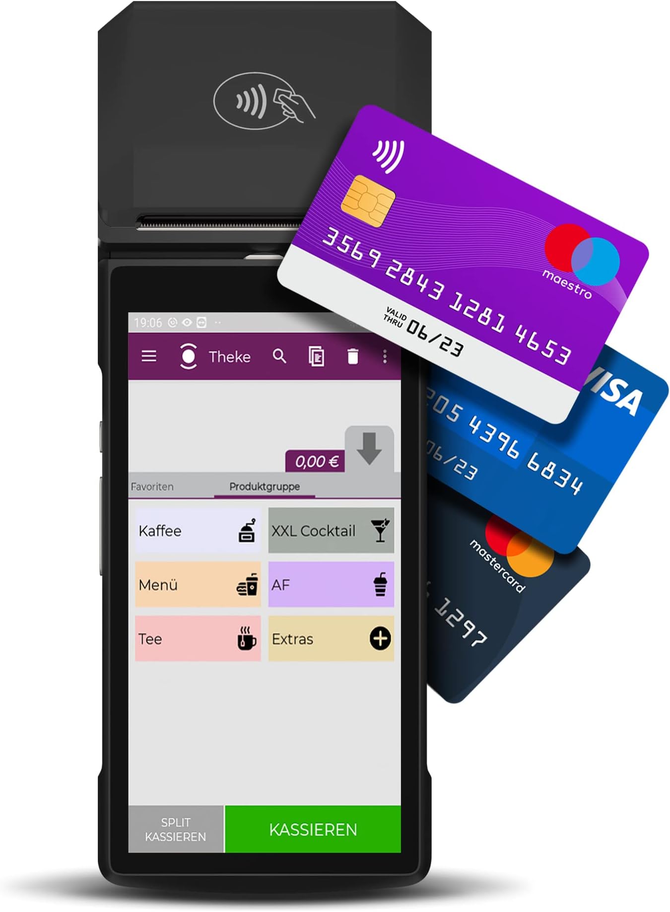 Registrierkasse TSE ready - mobiles Kassensystem mit Kartenterminal ...