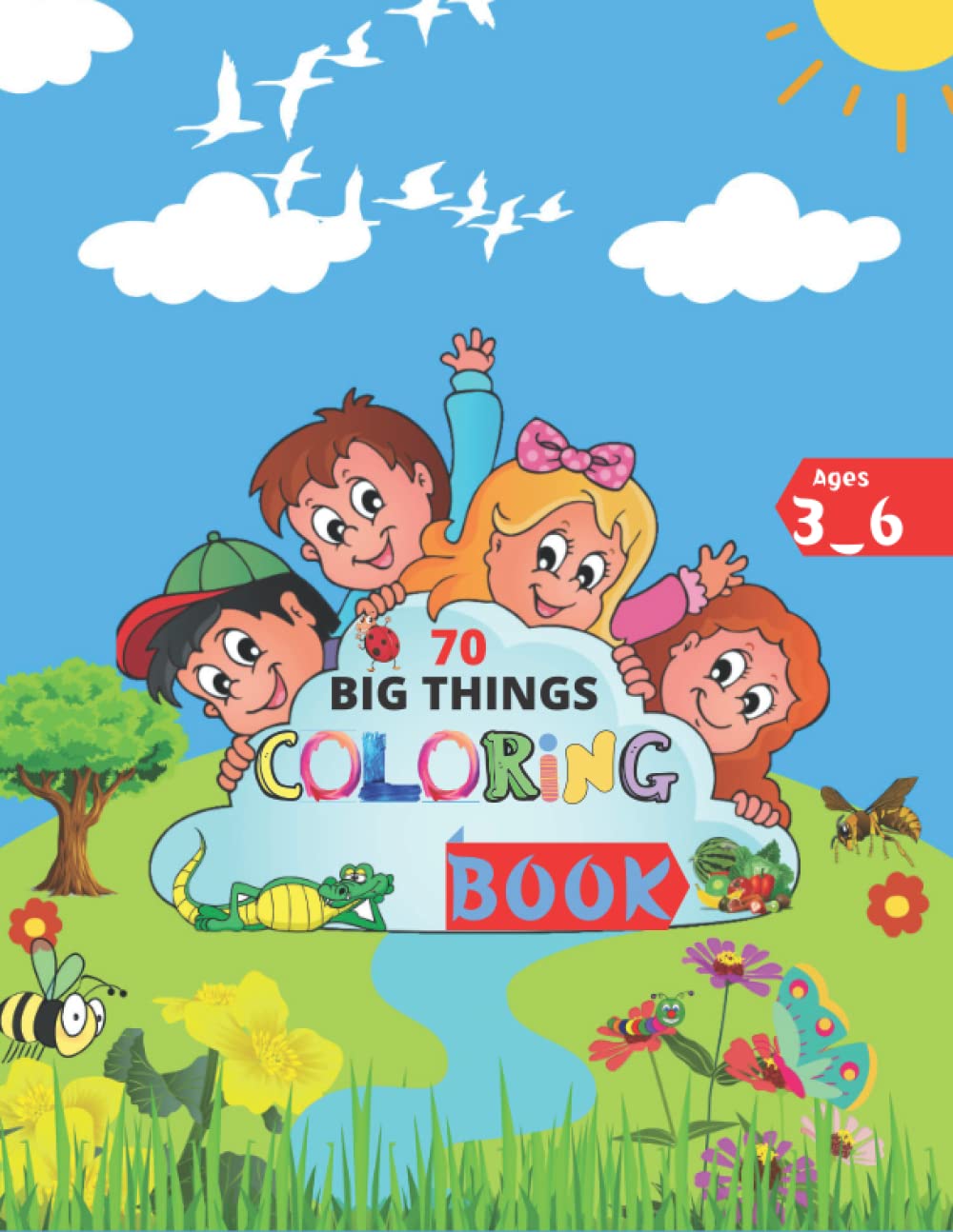 Buy 70 big things coloring book for kids: 70 fun coloring pages with a ...