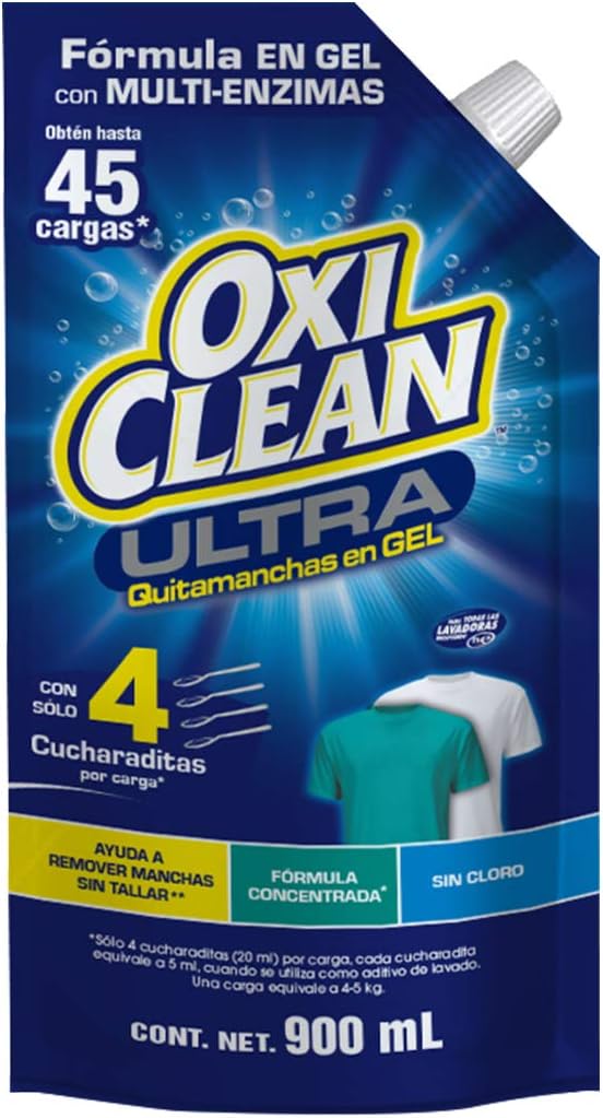 Ultra Quitamanchas Sin Cloro En Gel 900ml Oxiclean : Amazon.com.mx ...