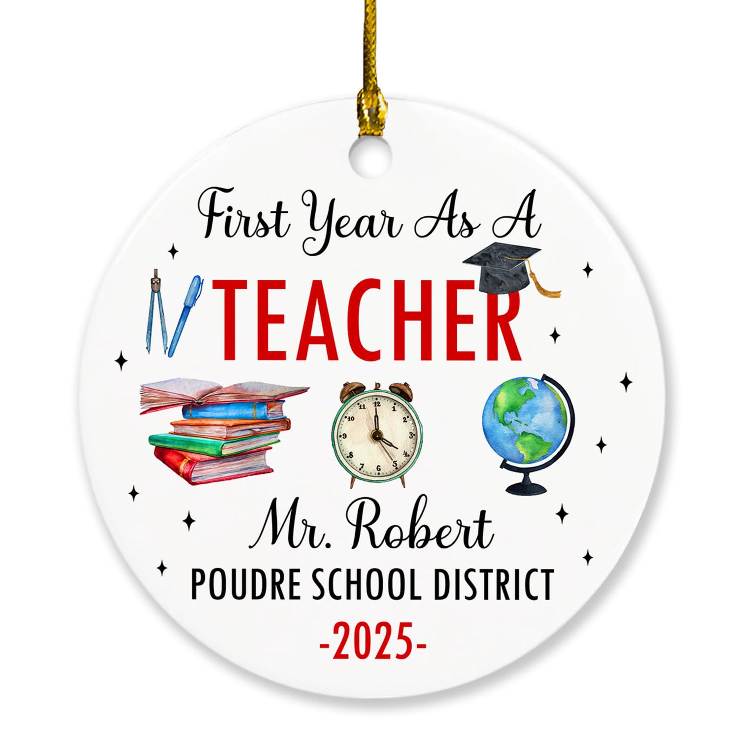 Teaching 1st Year Ornaments Classroom Christmas Tree; Letter To Bring