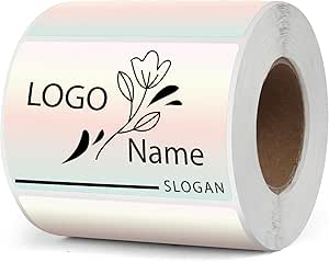 YIKIADA Direct Thermal Rectangle Labels Gradient Color Stickers 2X3 ...