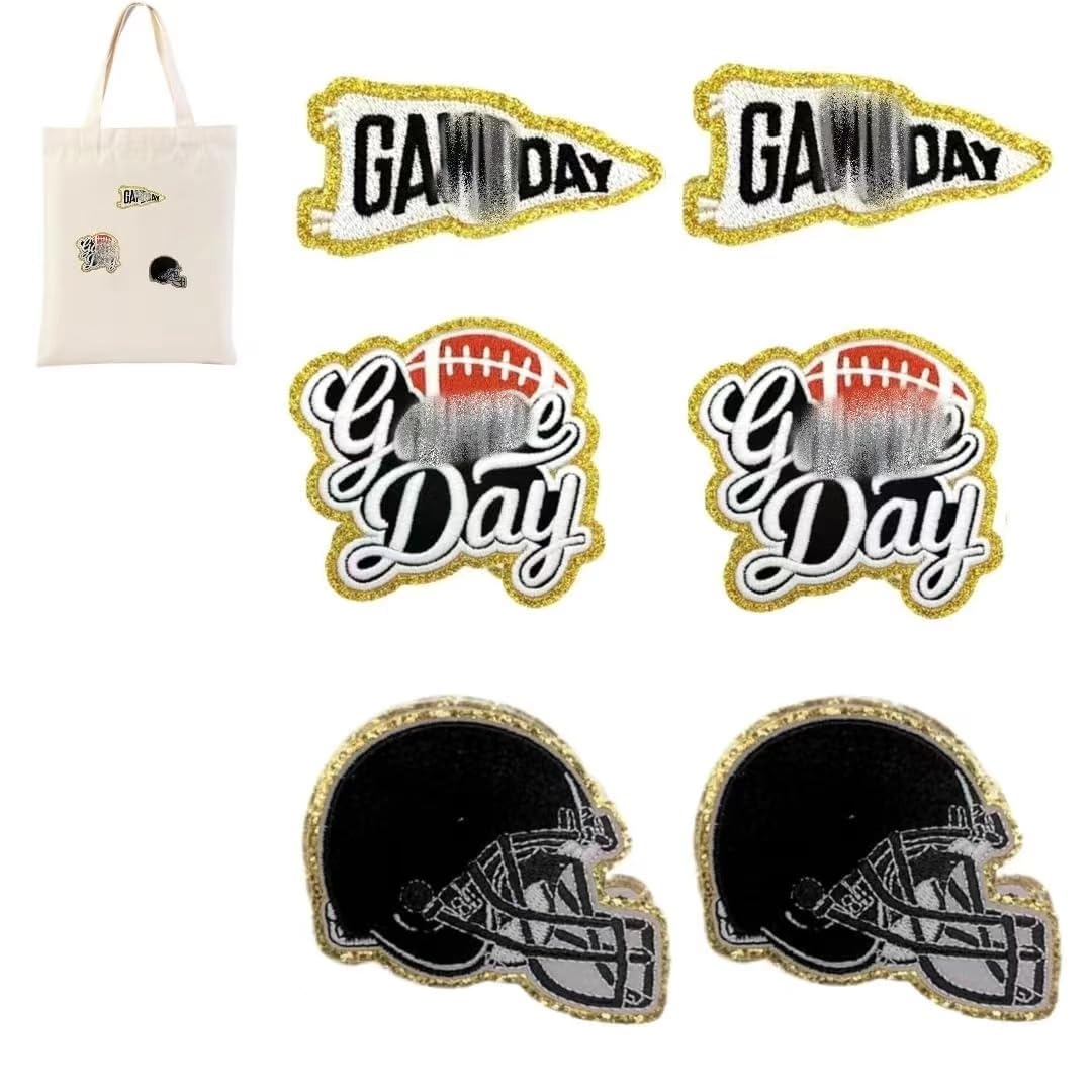 Amazon.com: 12PCS Games Days Embroidered Patches, Football Helmets ...