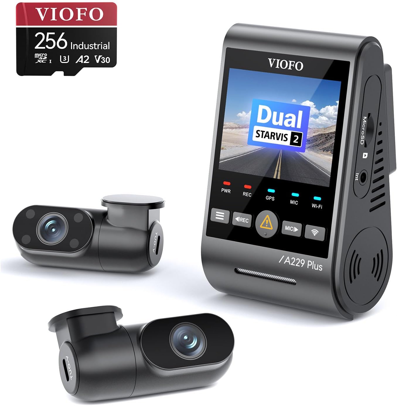 Amazon.com: 【Bundle: VIOFO A229 Plus 3CH + 256GB SDCard】 VIOFO A229 ...