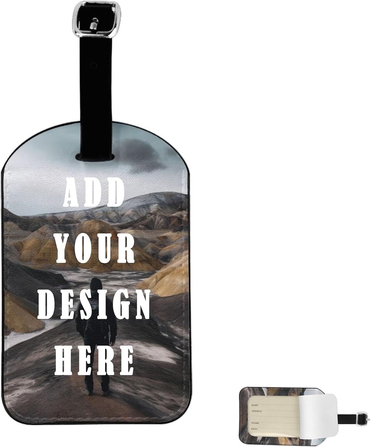 Amazon.com: Custom Luggage Tag Hangtag Flexible Identification Tag for ...