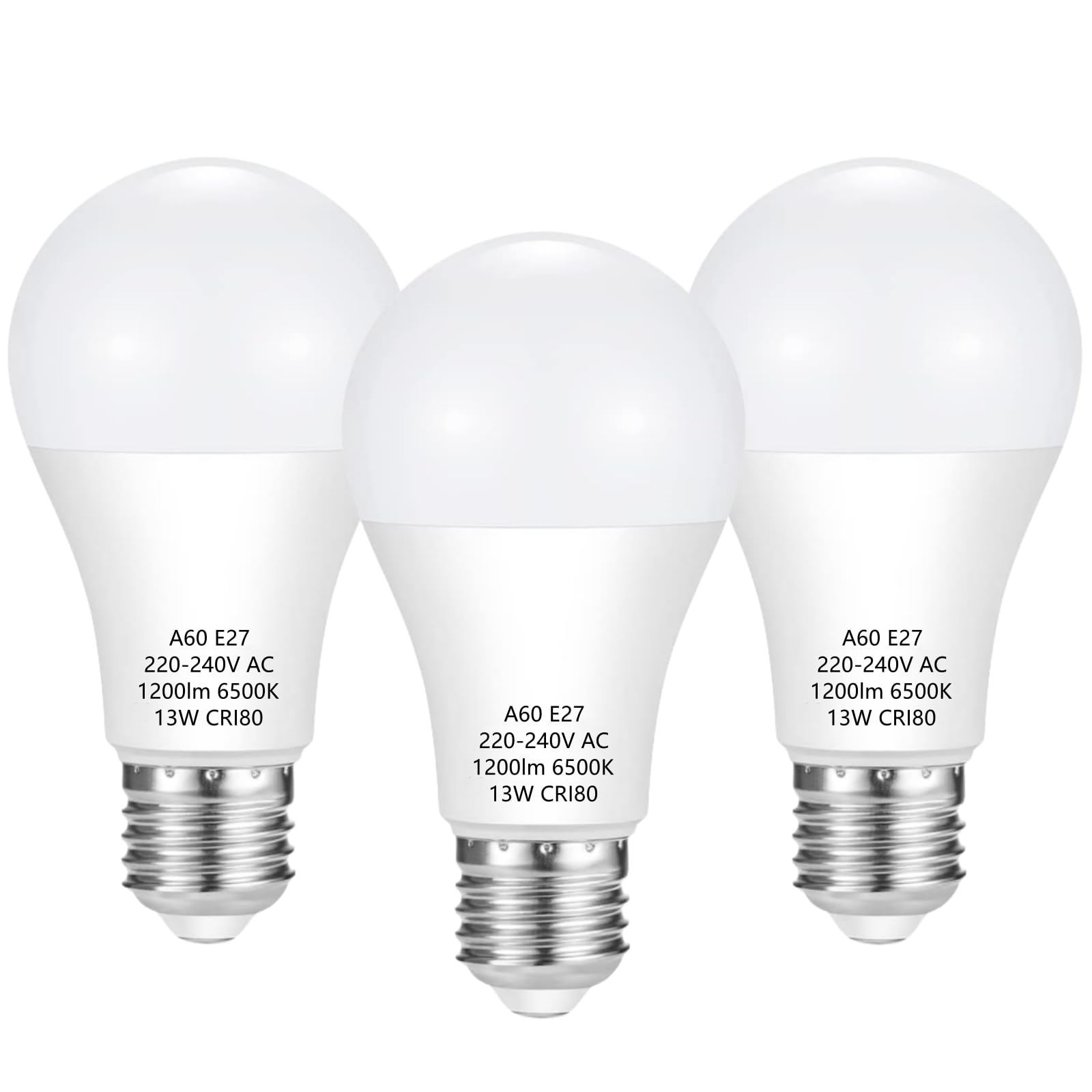 UNITEDLUX A60 Edison Screw LED Light Bulbs, 13W Equal to 100W ...