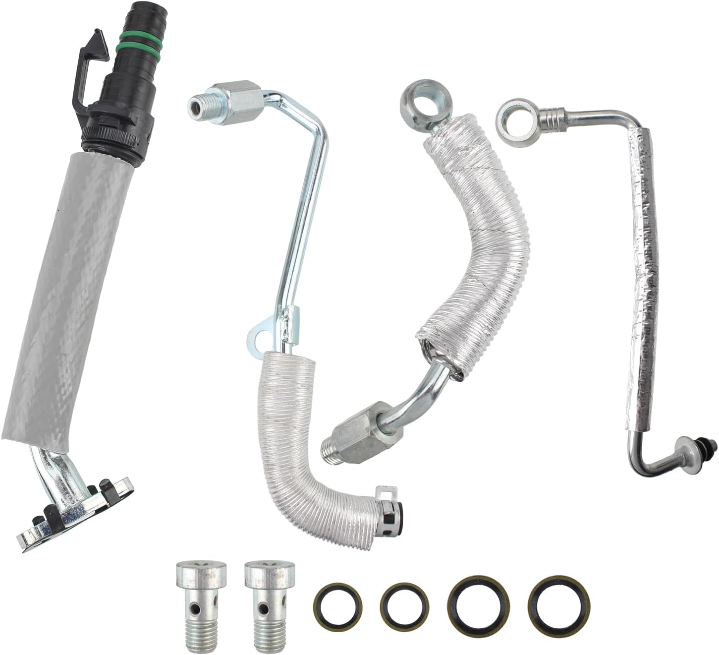 Amazon.com: AUTOKAY Turbo Charger Coolant Return Hose Line Fit For ...