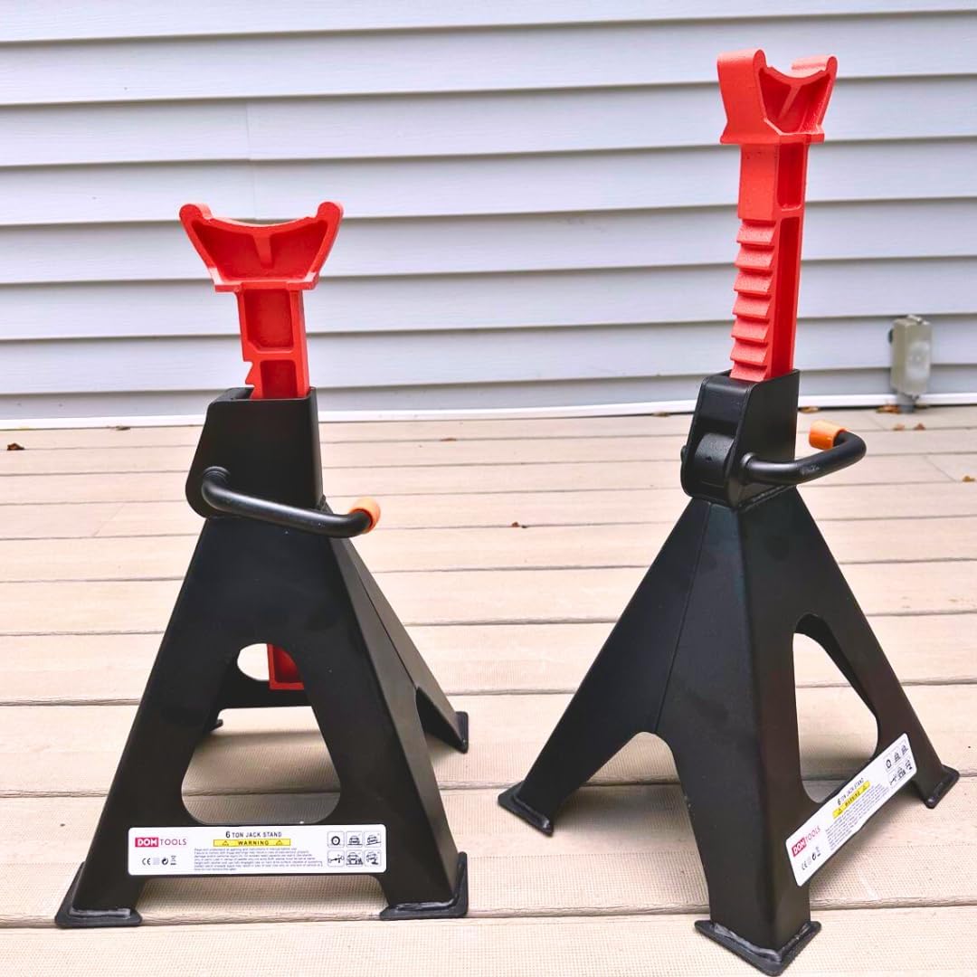 Amazon.com: Jack Stands 6.0 Ton (12,000 lbs) Capacity Car Jack Stands ...