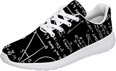 Amazon.com | Math Shoes for Women Men Walking Shoes Teacher Sneakers ...