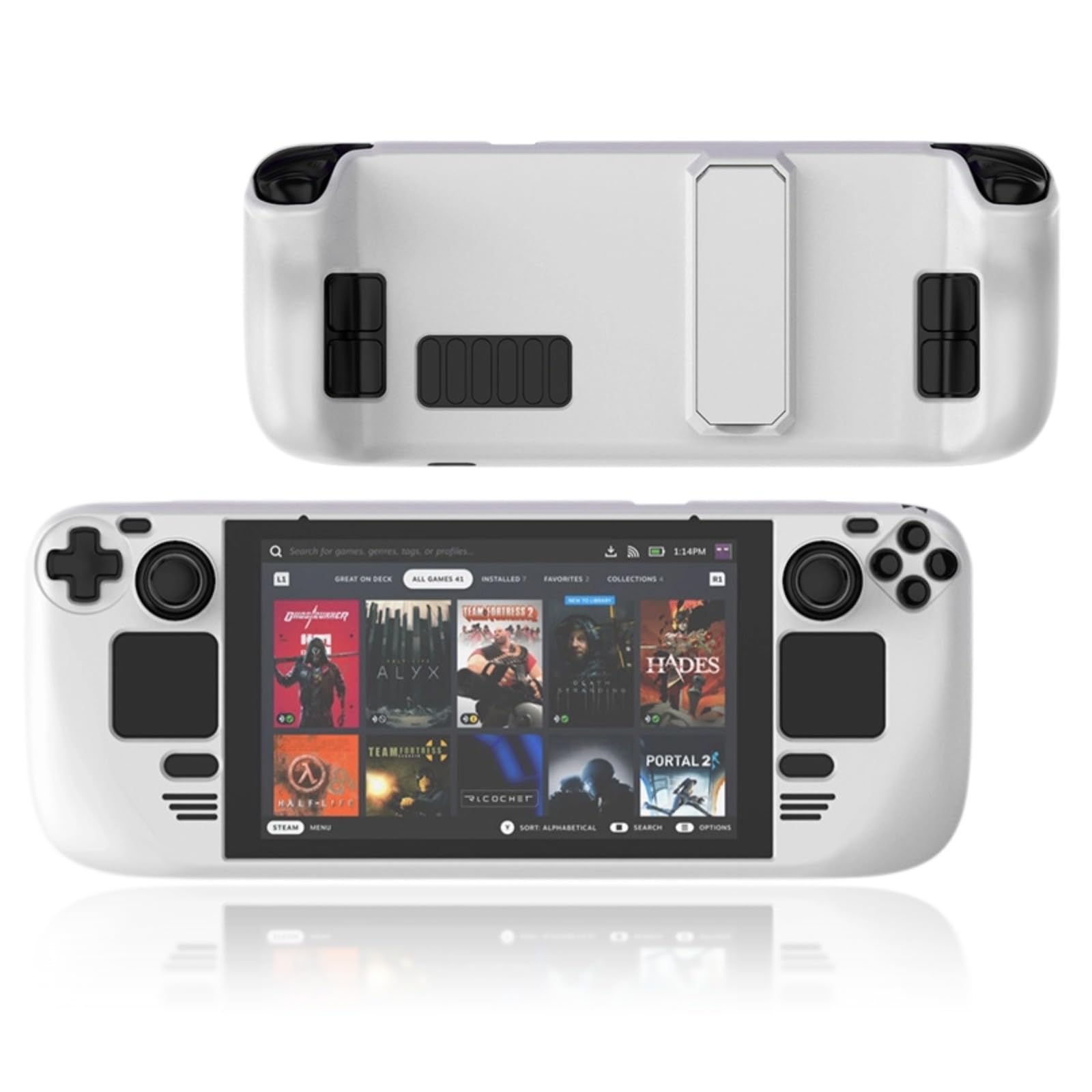 Amazon.com: Steam Deck Case, Kickstand Protective Case Compatible with ...