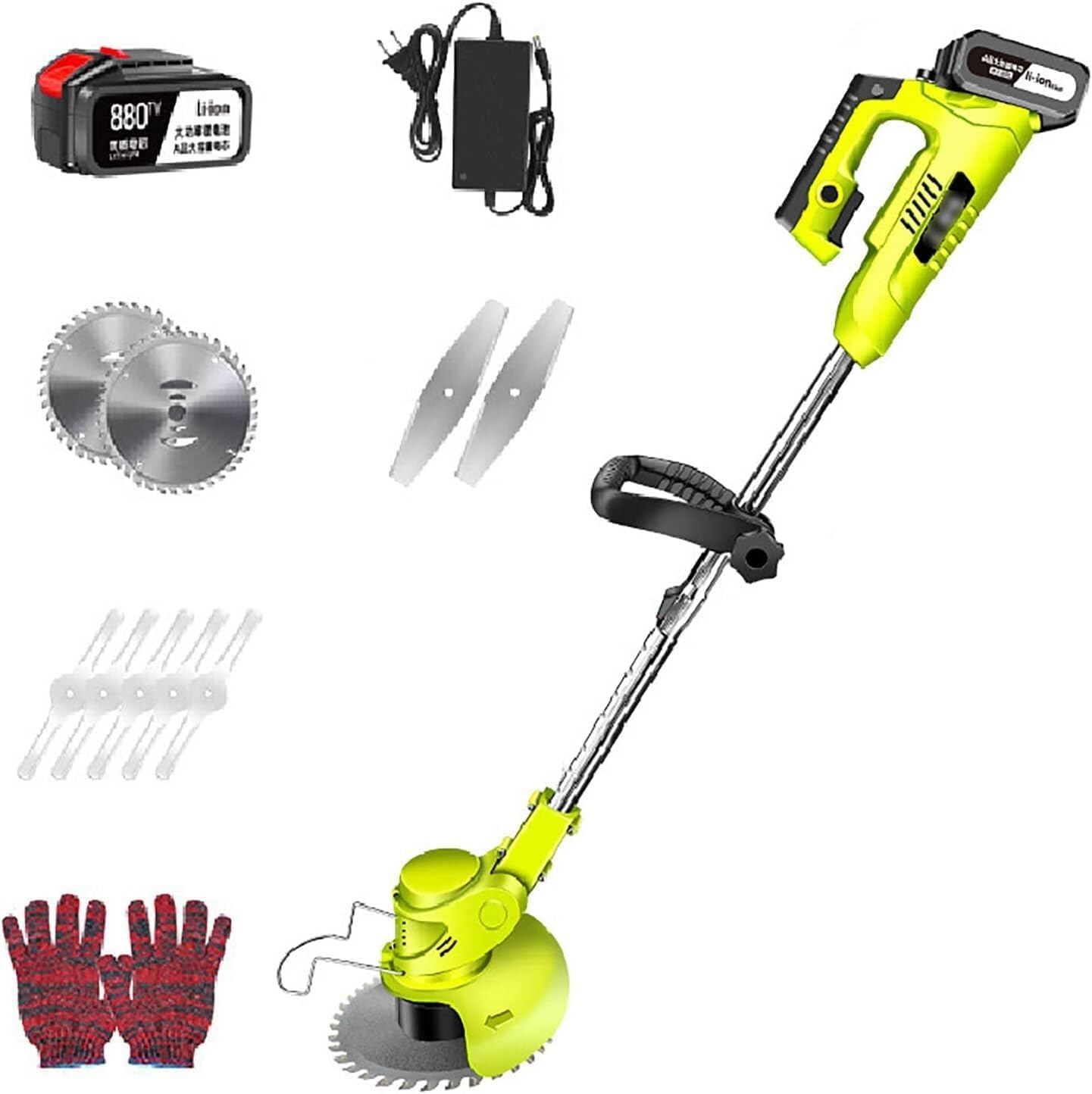 Amazon.com : FOXZY Cordless Lawn Mower, Electric Handheld Small Trimmer ...