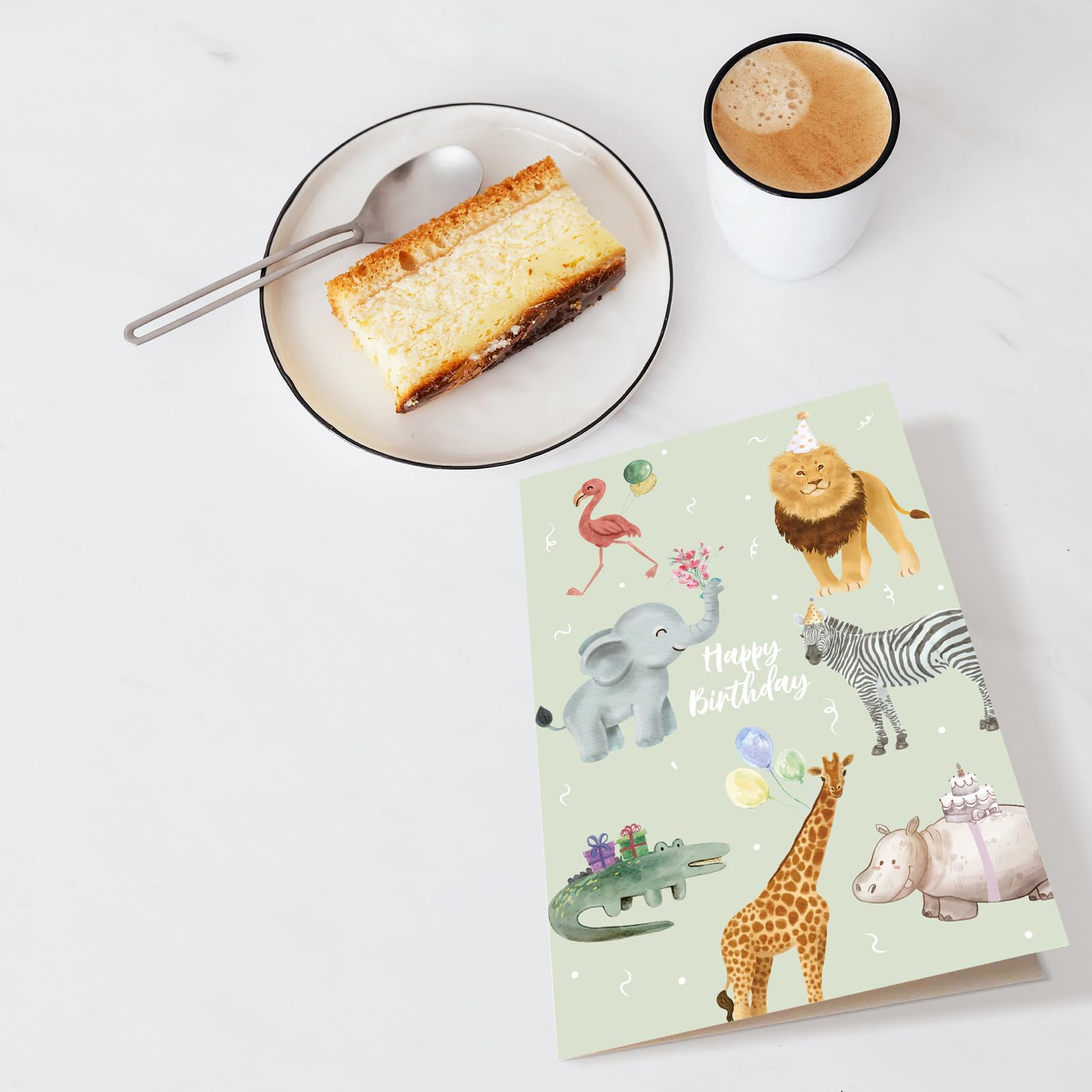 Snapklik.com : Jungle Animals Birthday Card, Safari Birthday Card For ...
