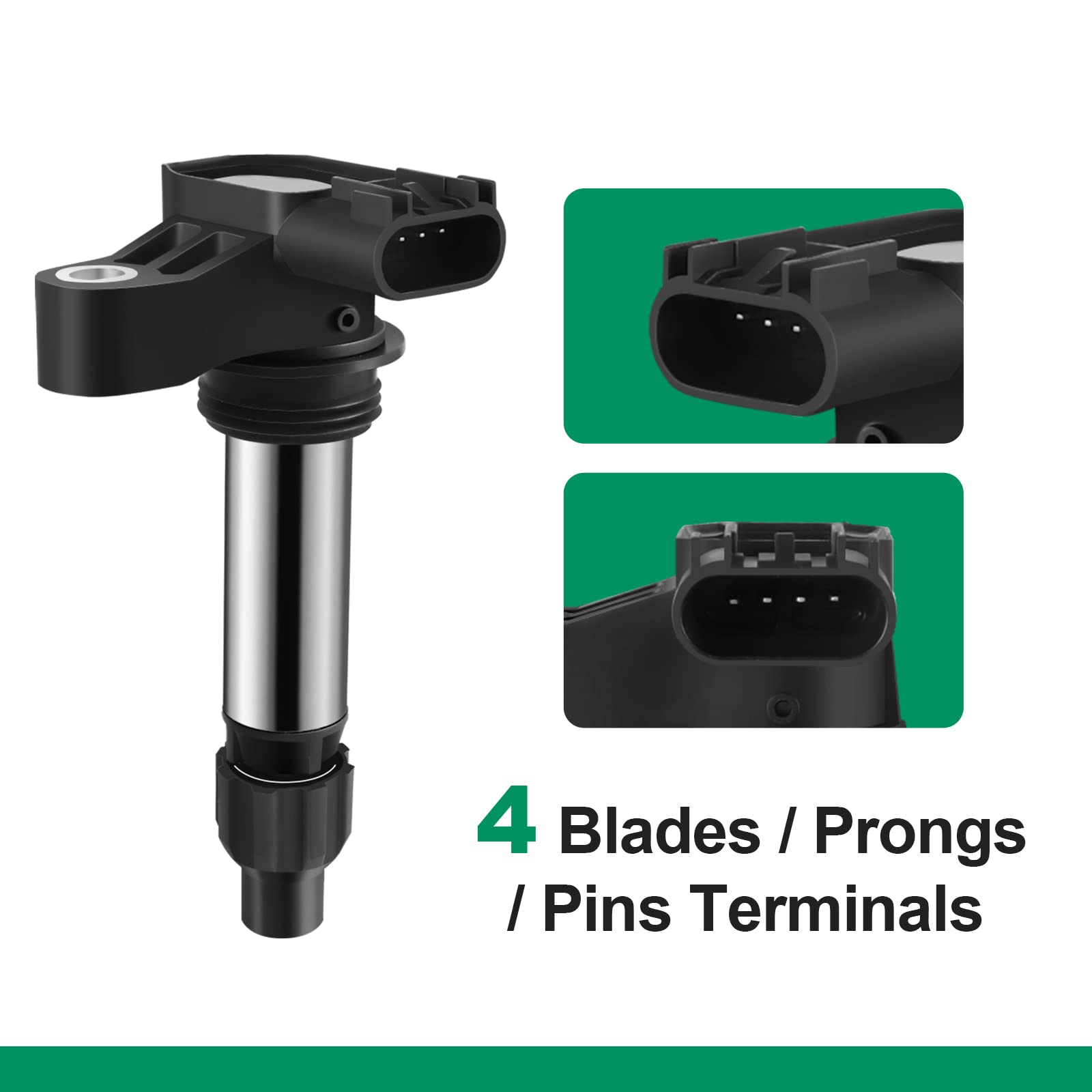 TXROMTZ Automotive Replacement Ignition Coil Pack Set of 6 Compatible ...