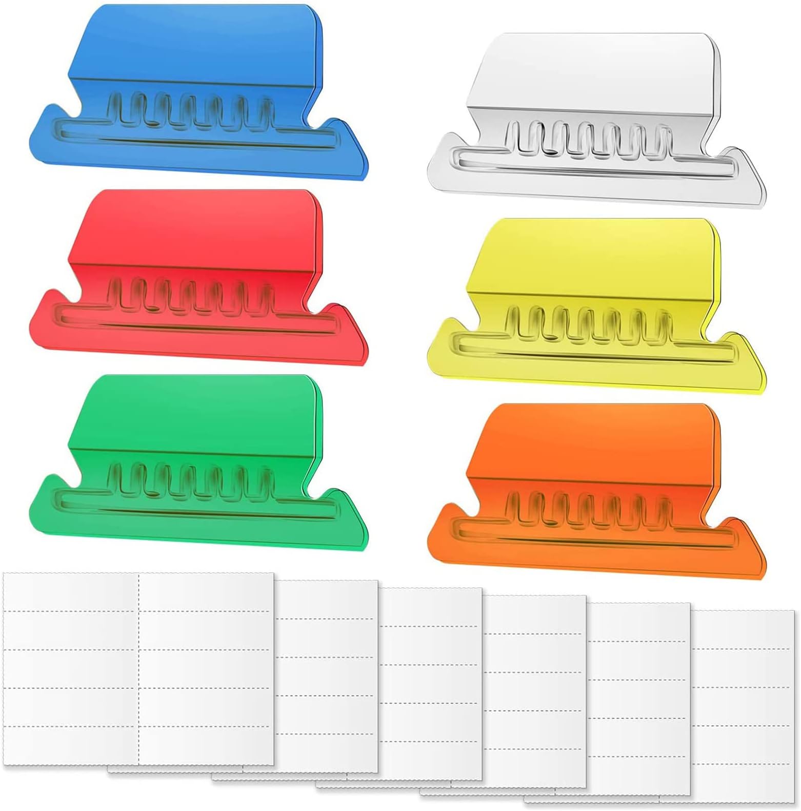 Amazon.com : AIEX 2 Inch 60 Sets Hanging File Tabs and Inserts ...