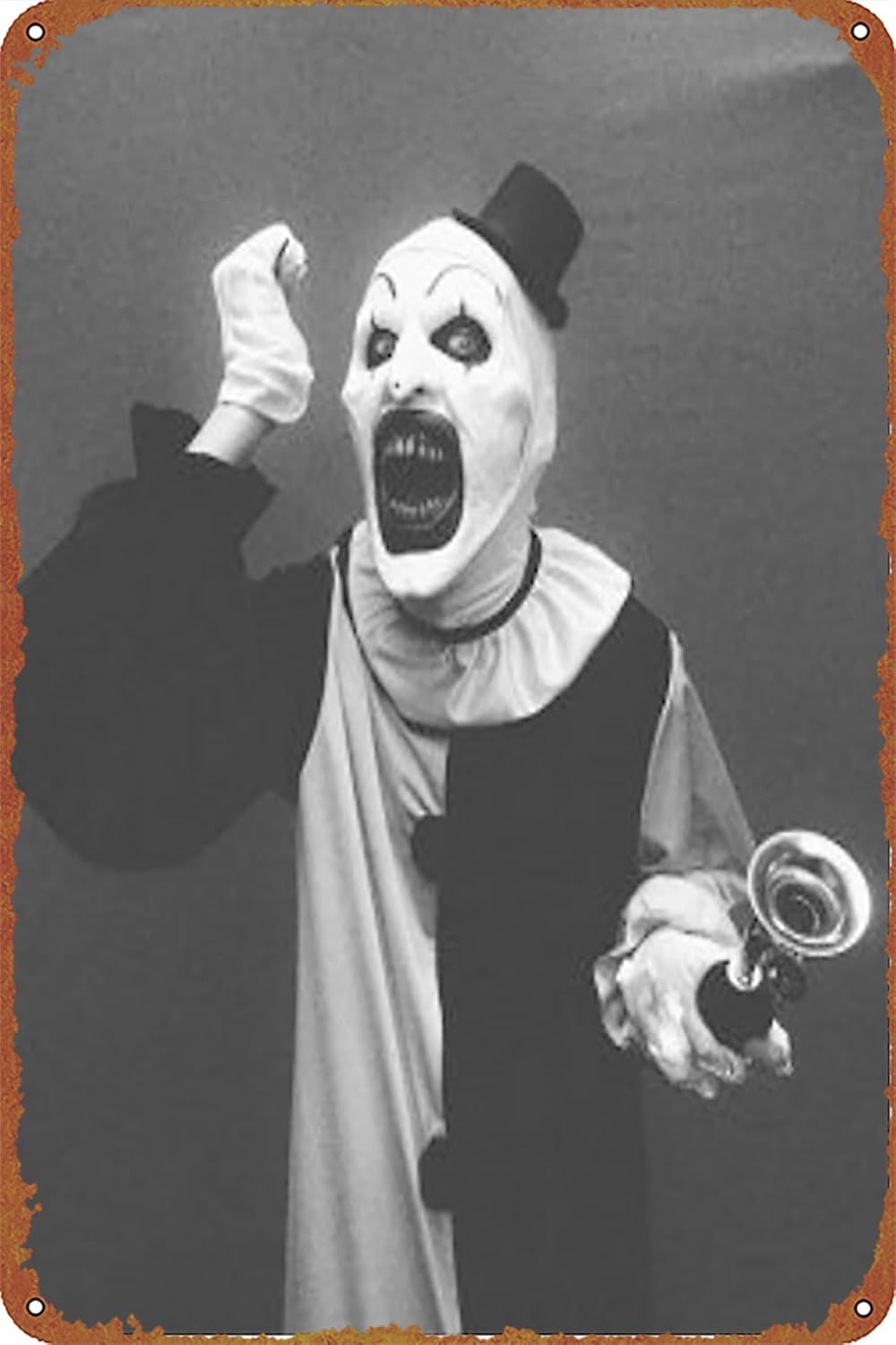 Amazon.com: Terrifier Art The Clown Horror Movie Poster Retro Metal ...