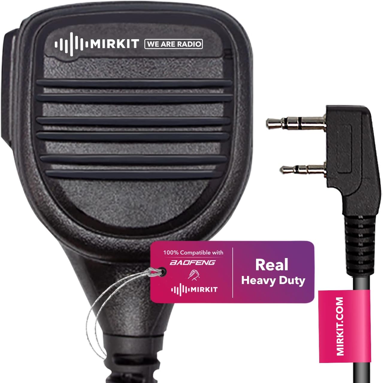 Amazon.com: BAOFENG BF-F8HP Microphone Speaker Handheld Mic Waterproof ...