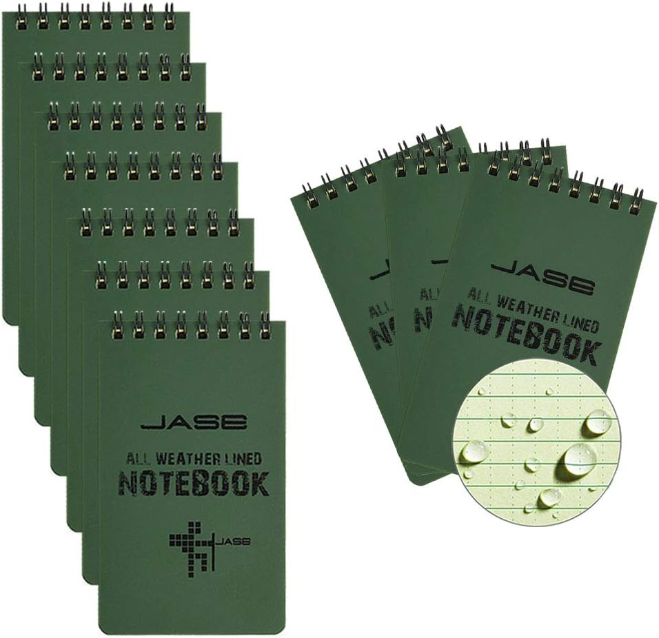 10pcs All-Weather Waterproof Notebook, Pocket Sized Top Spiral Notes ...