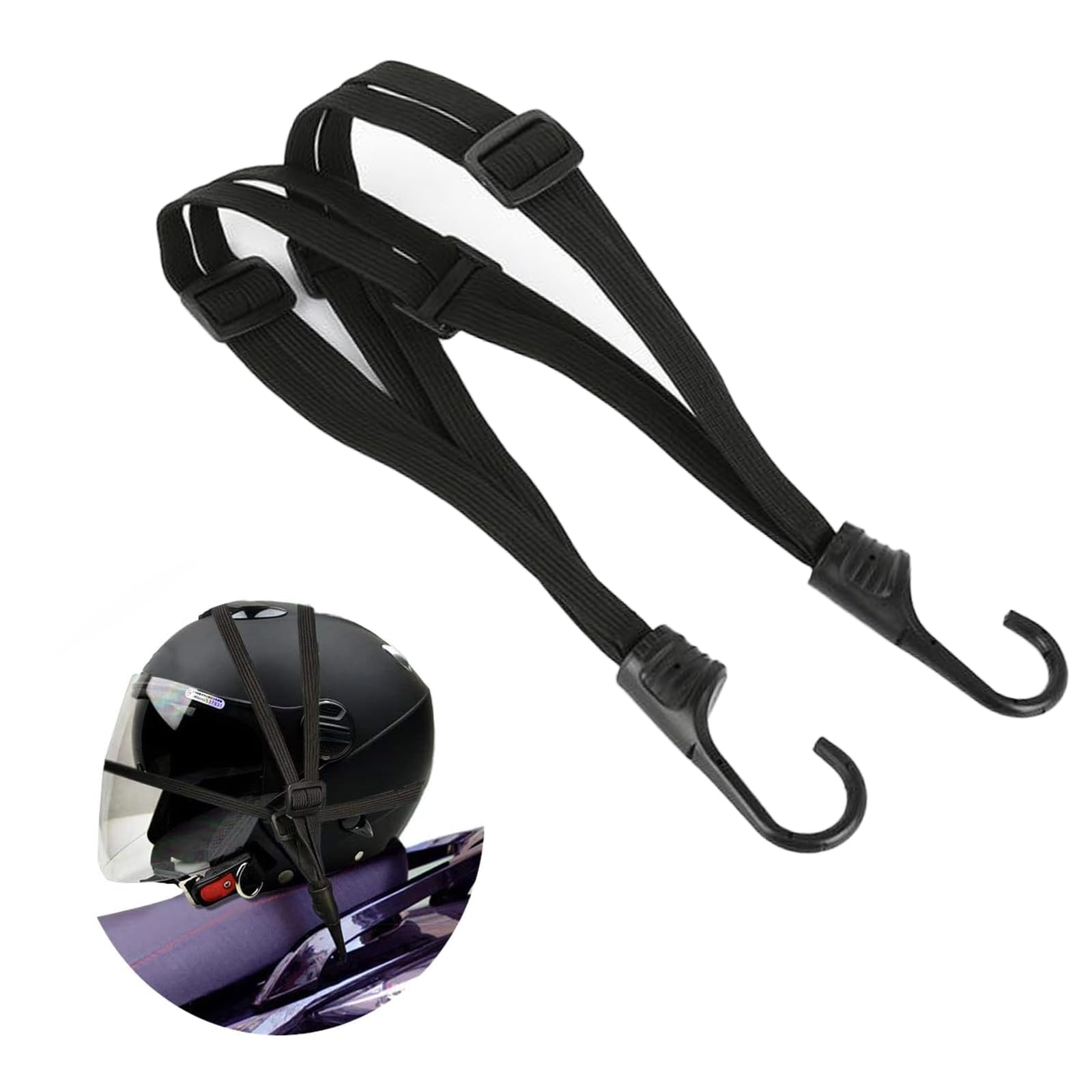 Amazon.com: 23.6" Motorcycle Helmet Rope Luggage Elastic Rope, Luggage ...