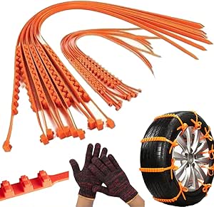 Amazon.com: Reusable Anti Snow Chains of Car, Non-Slip Snow Chains Cable Tie, Universal ...