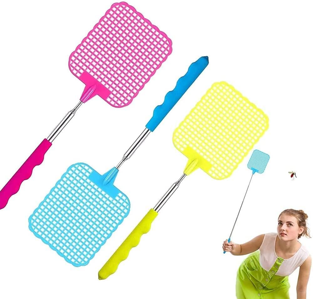 Amazon.com: PULABO Extendable Fly swatter Made of Reusable Plastic ...