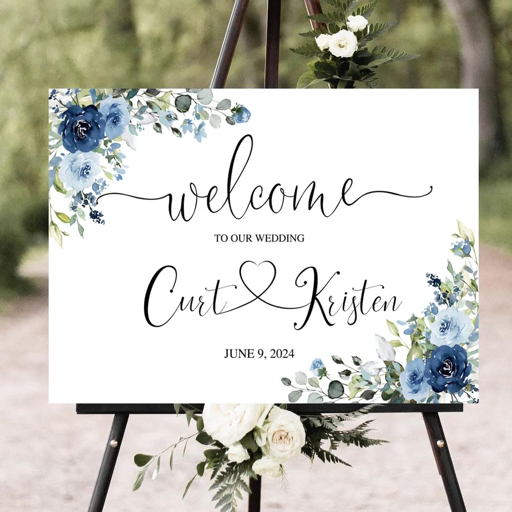 Welcome To Our Wedding Reception Signs Wedding Reception Sign, White