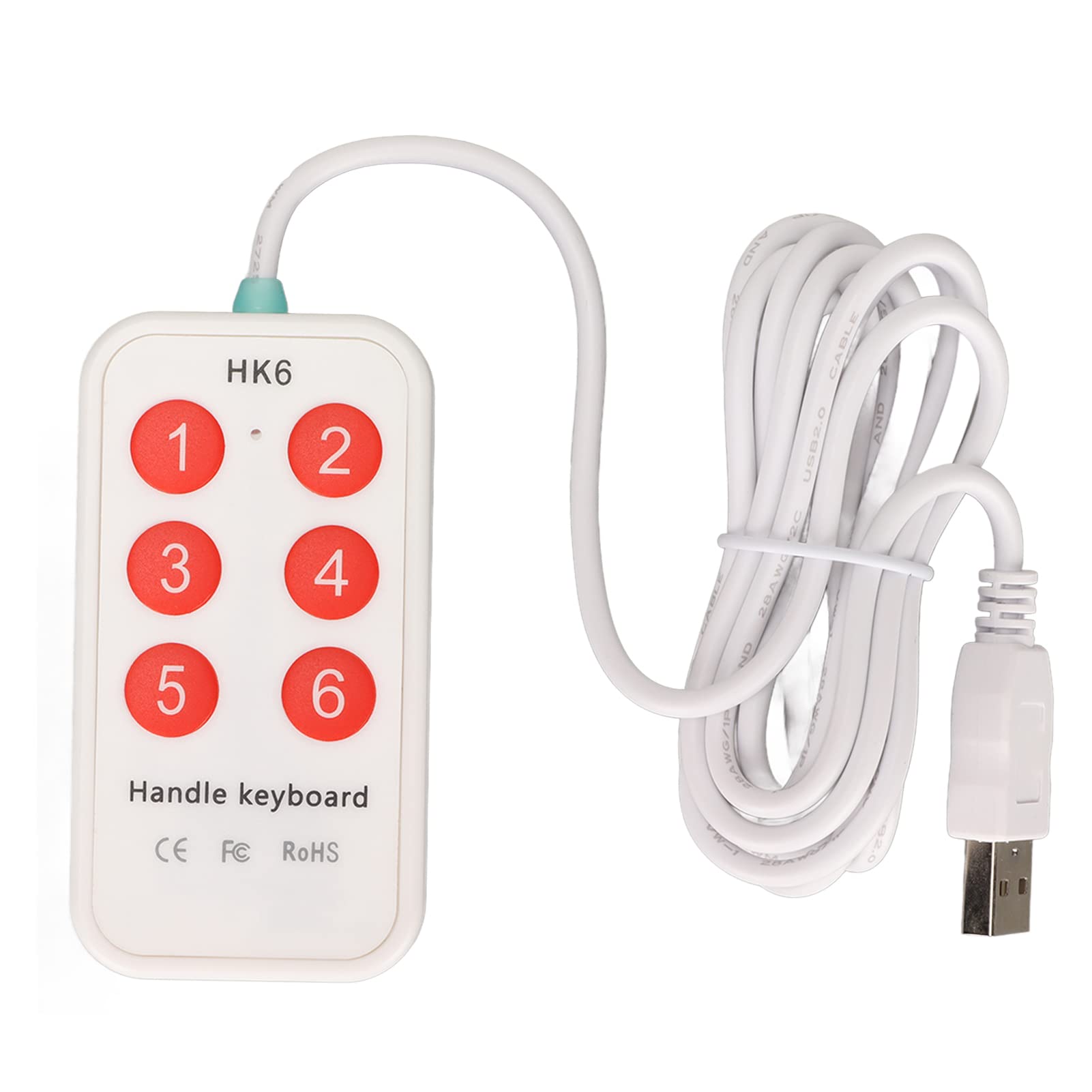 Programmable Keypad Usb 6 Keys Mini Keypad Programmable Macro Keyboard Desertcart India