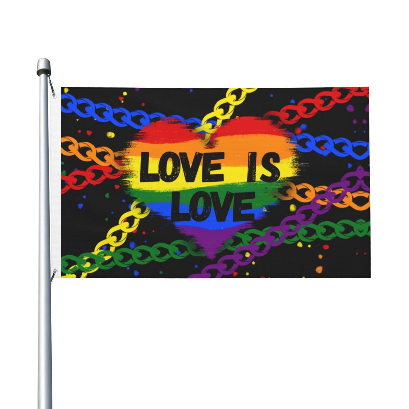 Amazon.com : Love is Love Flag Pride Rainbow Flags for outside 3x5 Ft ...