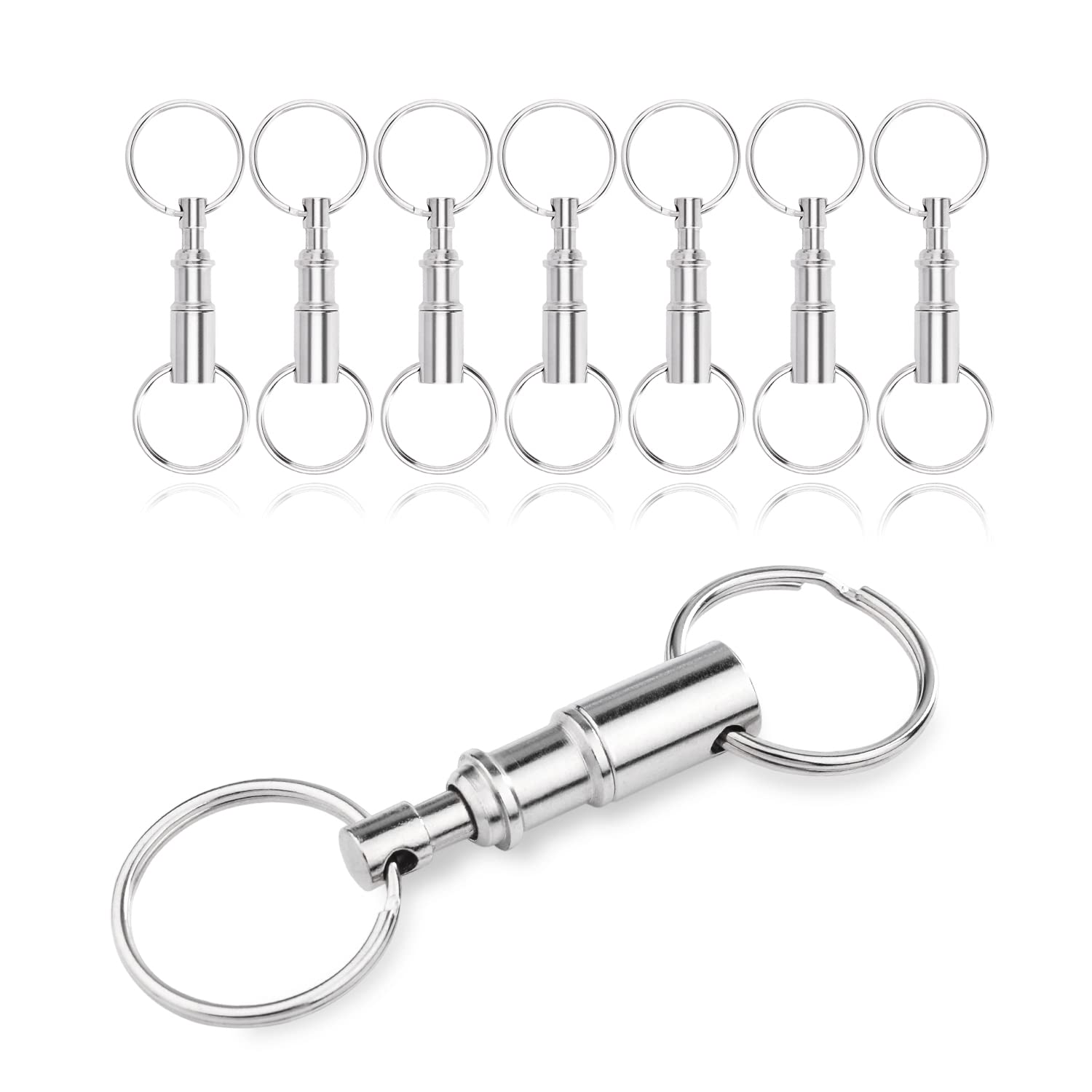 Amazon.com: CooBigo 8 Pack Detachable Keychain Quick Release Key Chain ...