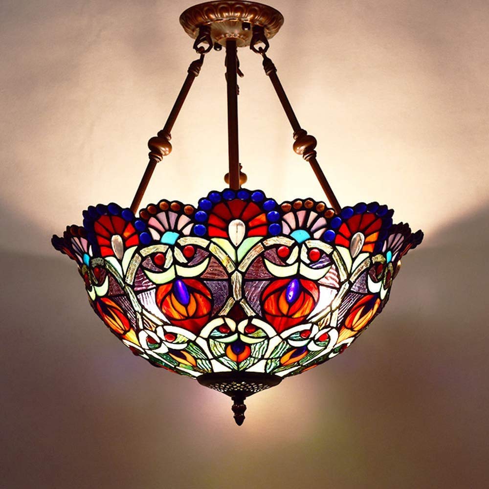 Inverted Pendant Lighting Tiffany Style
