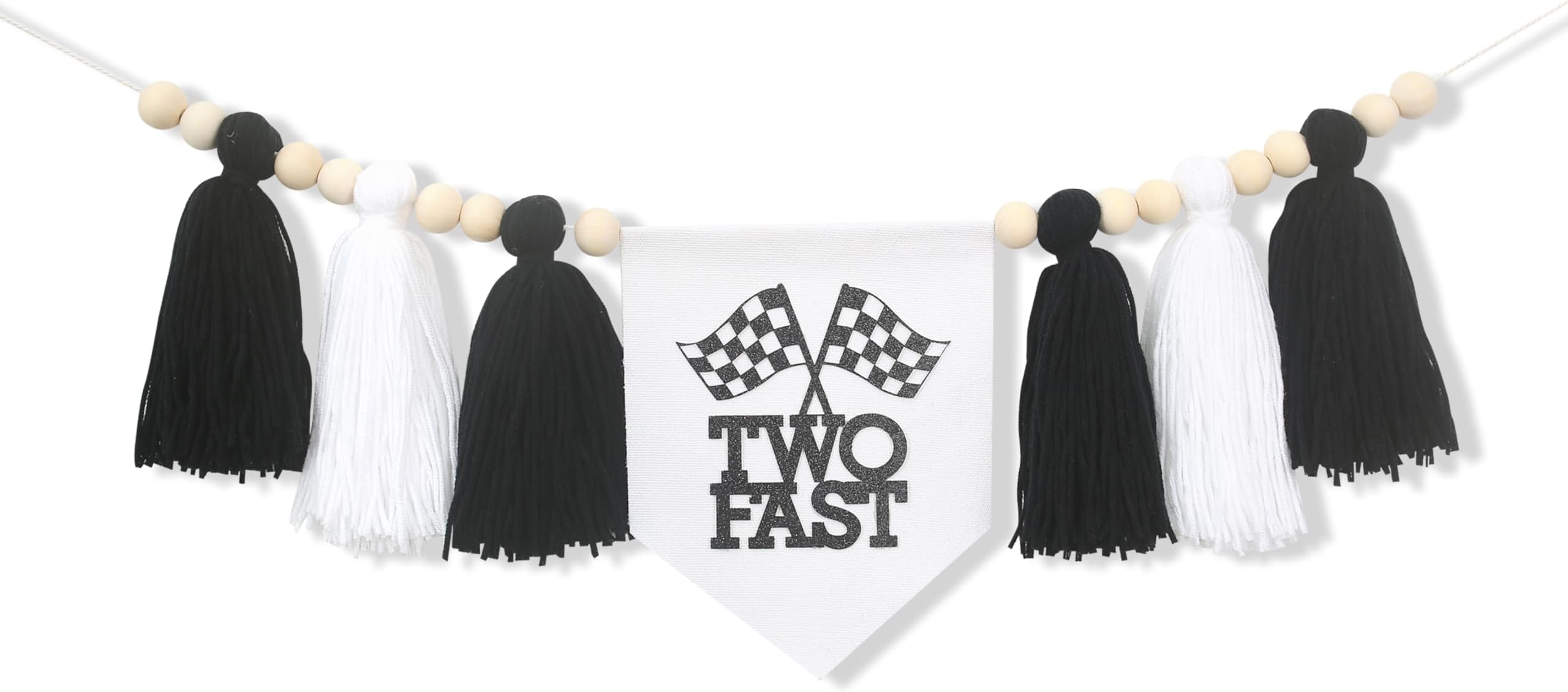 Amazon.com: YESSWL Two Fast Birthday High Chair Banner - 2 Fast ...