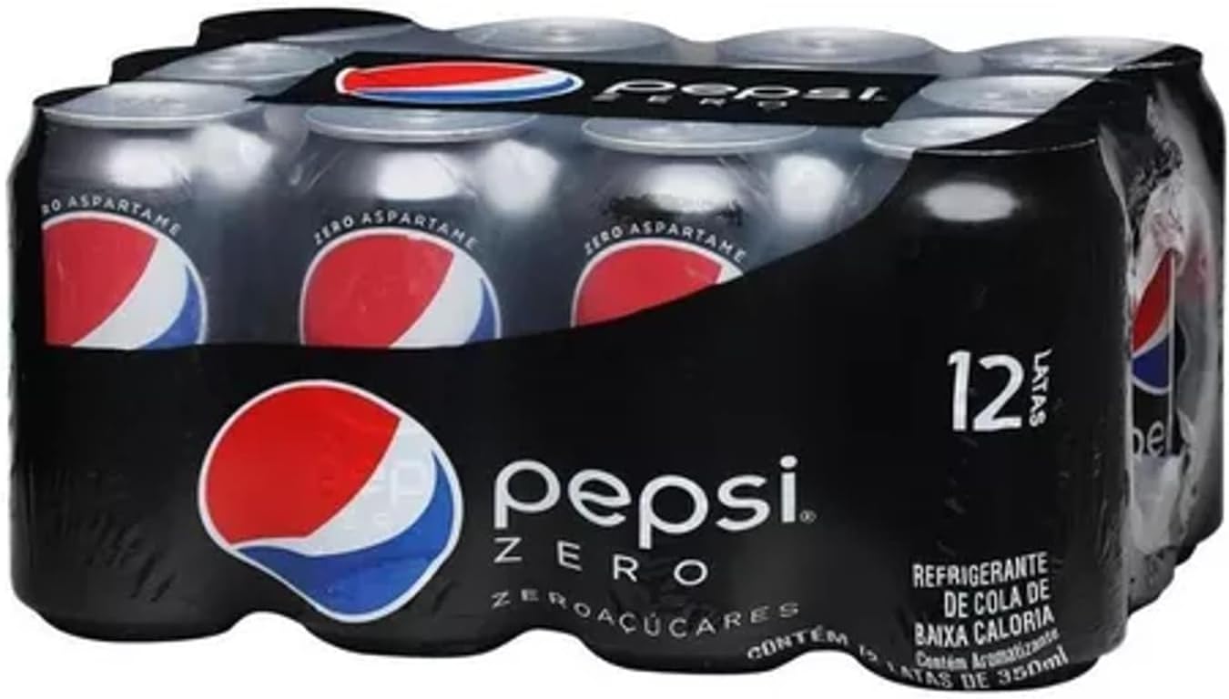 Refrigerante PEPSI Black Zero Lata 350ml (12 Latas) : Amazon.com.br ...