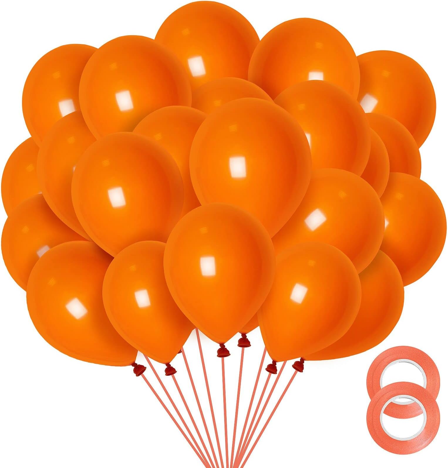 Amazon.com: LOKMAN 12 Inch Orange Balloons Easter Day Mother's day ...
