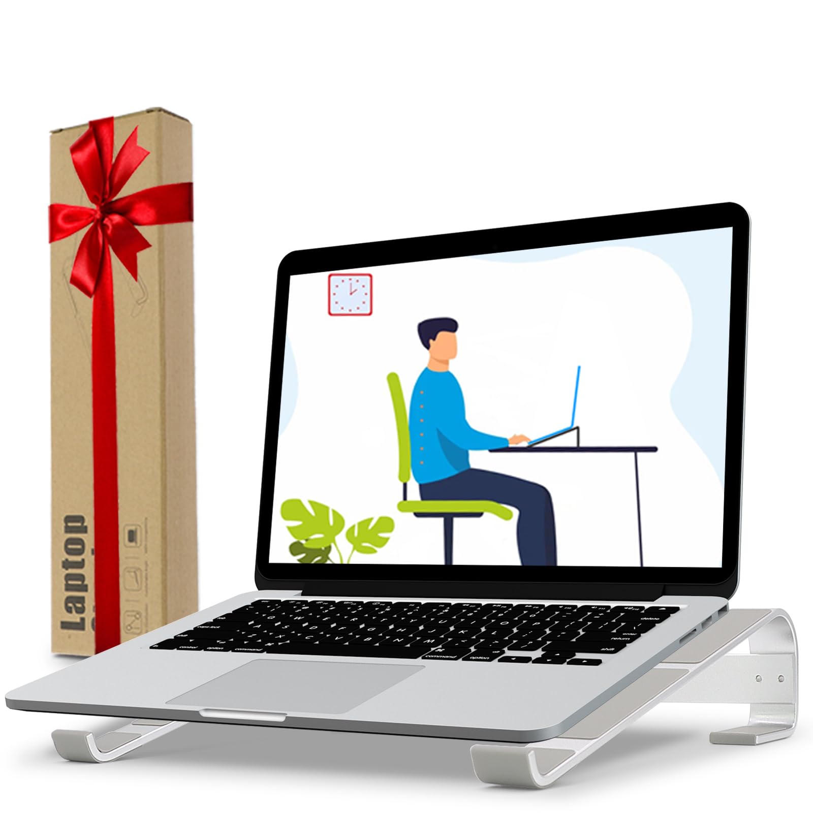 Amazon.com: KYQEE Laptop Riser for Desk, Laptop Stand, Ergonomic ...