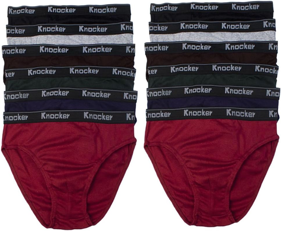 12PC Mens Knocker Boxers Trunk Plaid Underwear Bikinis Briefs 100% ...