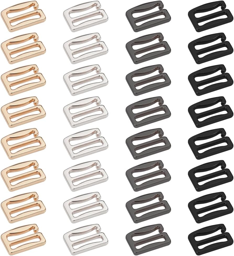 Amazon.co.jp: [OLYCRAFT] 32個4色 ゼットカン 金属 15mm アジャスター ブラストラップバックル 9字型バックル 肩ひも調整 ブラストラップ ショルバックル ...