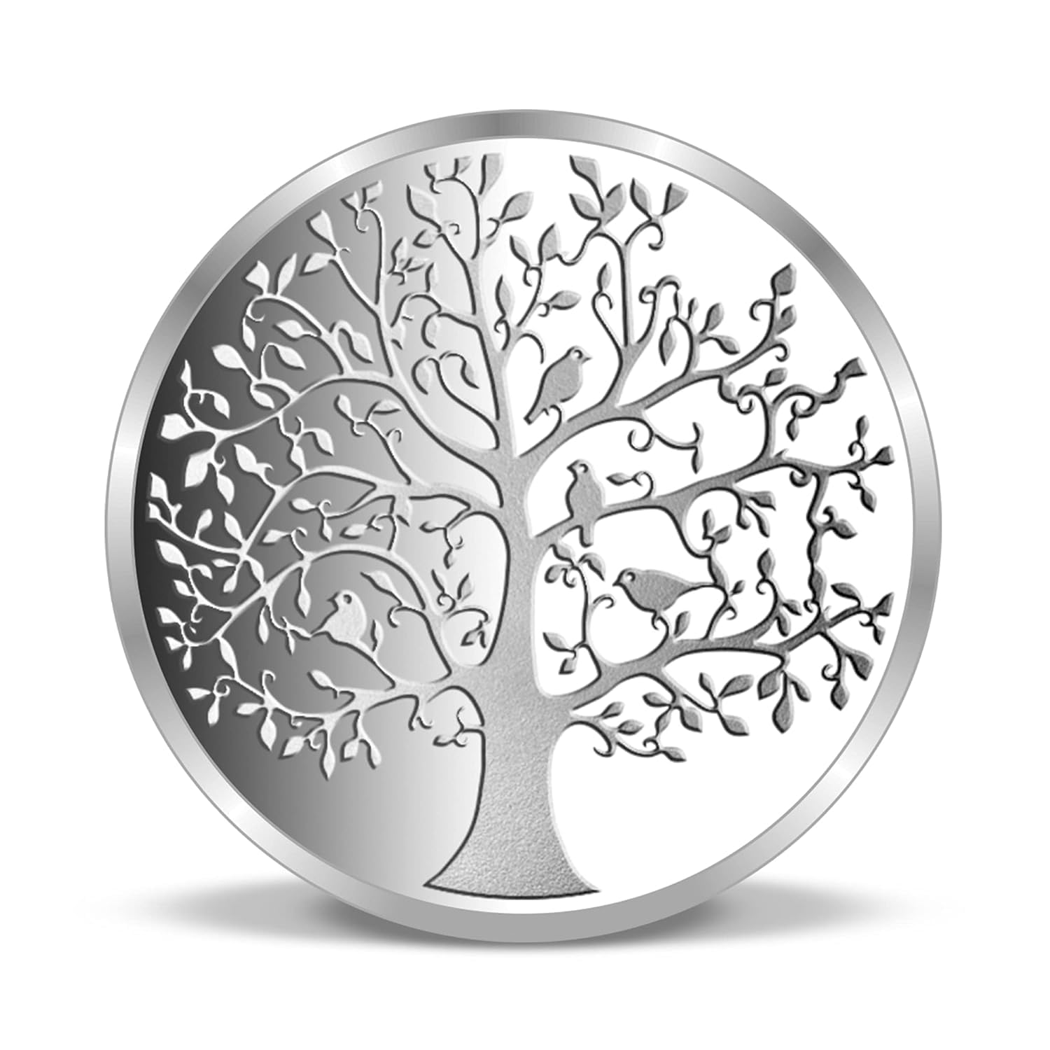 Buy Taraash 999 Purity 5 gm Banyan Tree Silver Coin By ACPL at Amazon.in