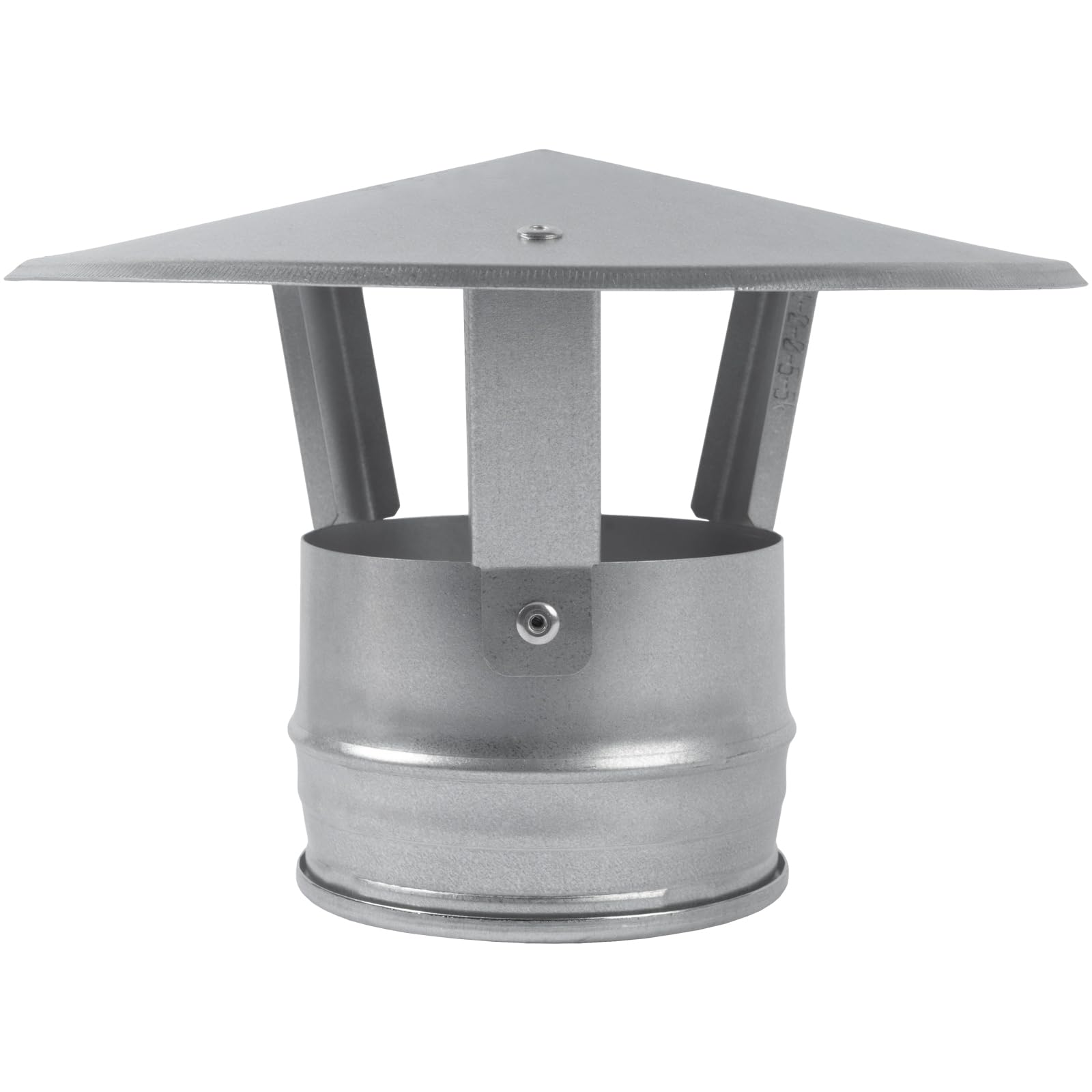 Weatherproof Chimney Cover 4 Inch Galvanized Steel Roof Cap With Mesh ...