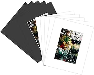Amazon.com: Mat Board Center, 10 Pack Pre-Cut 8x10 Picture Mats for 5x7 Photos/Prints - Acid ...