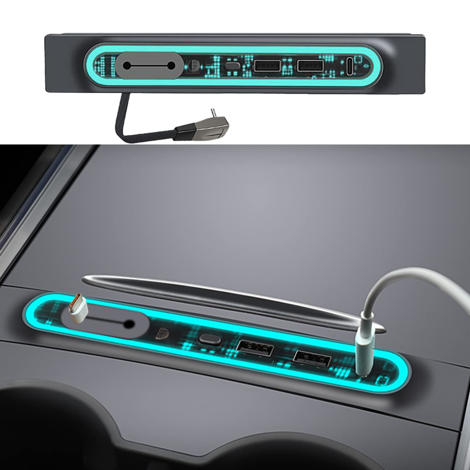 Buy JEUCLEL New Upgraded USB Hub Docking Station (Blue LED) of Center ...