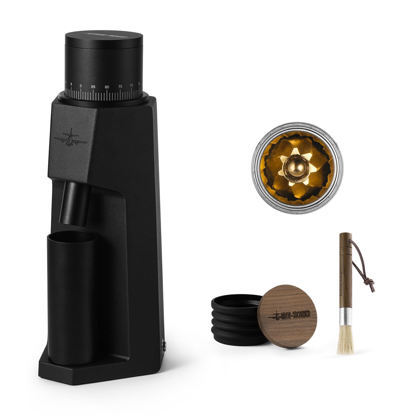 Amazon.com: MHW-3BOMBER Electric Conical Burr Coffee Grinder, Single ...